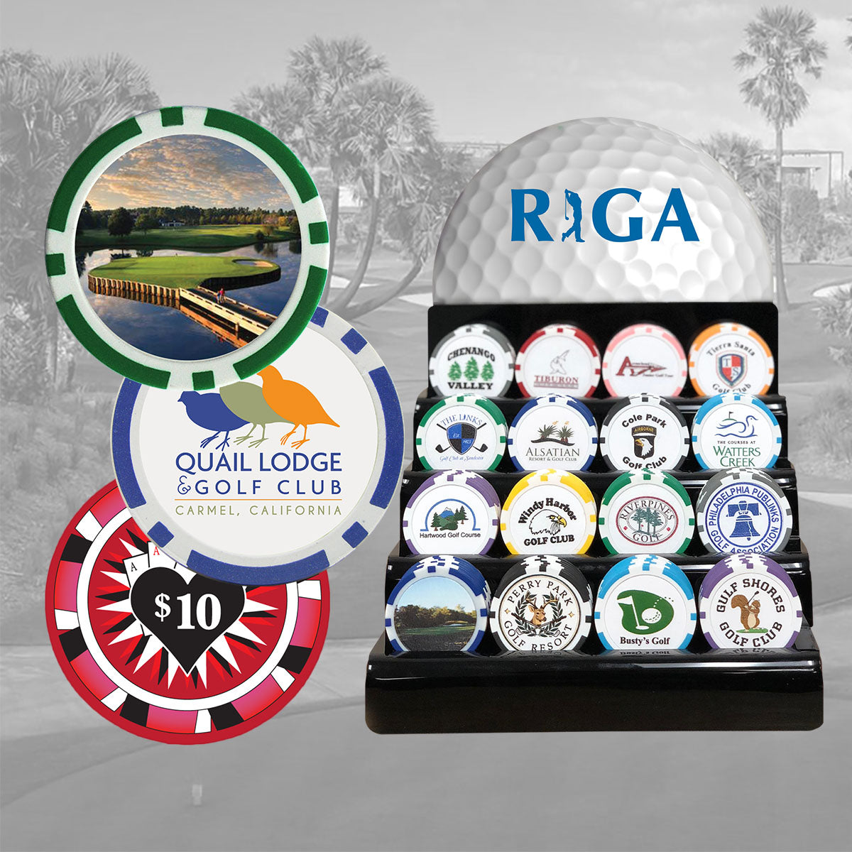 Custom Poker Chip Ball Marker – Pelzer Golf Supplies